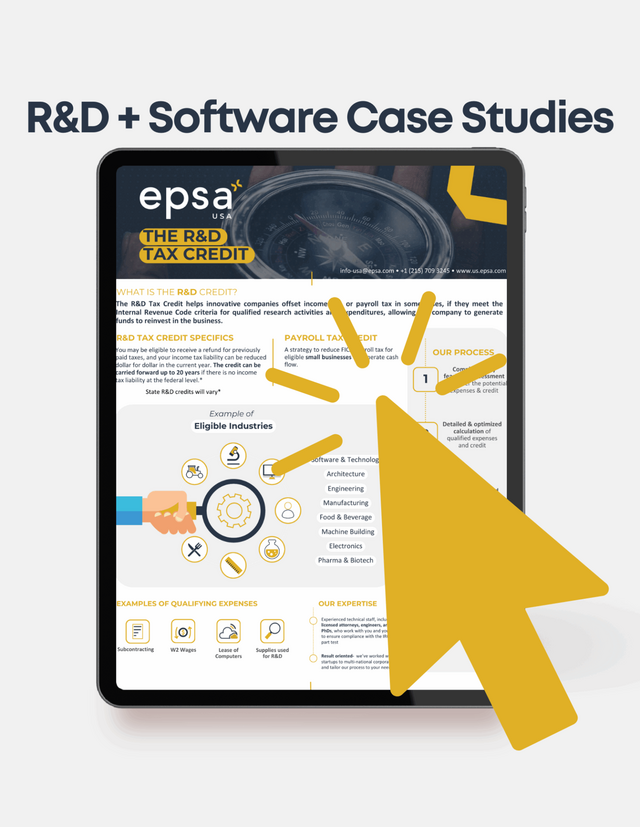 R&D + Software Case Studies - One pager - EPSA (US)