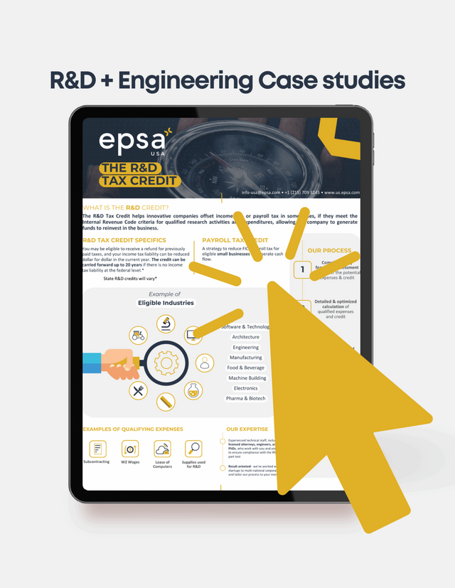R&D + Engineering Case Studies - One pager - EPSA (US)